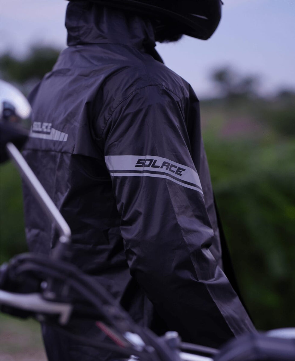 RAINPRO JACKET 16K (Black) - Solace Motorcycle Clothing Co - Official ...