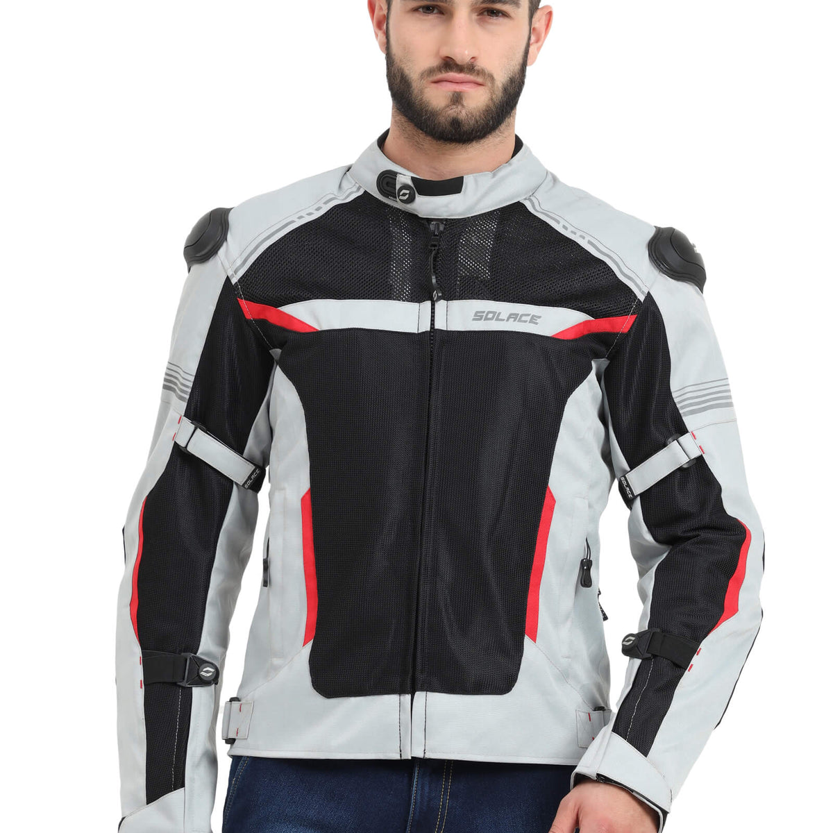 RAMBLE JACKETS (RED) - Motorcycle Jacket | Solace – Solace International