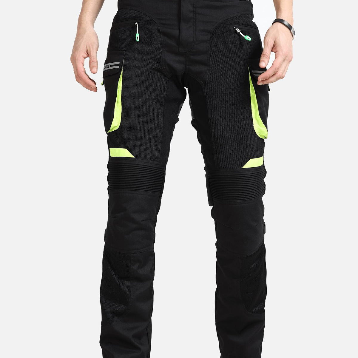 COOLPRO V3T.0 Mesh Pant (Black & Neon) - Solace Motorcycle Clothing Co ...